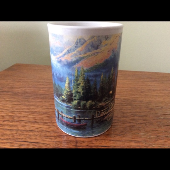 Thomas Kinkade | Kitchen | Thomas Kinkade 205 Mountain Cozy Cabin Mug | Poshmark